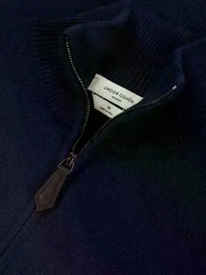 JACOB COHЁN Half-zip Ribbed-trim Sweater