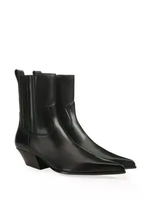 SERGIO ROSSI Purcell Pointed-toe Cowboy Boots