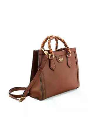 Gucci Diana Nm Bamboo Handle Leather Small Tote Bag