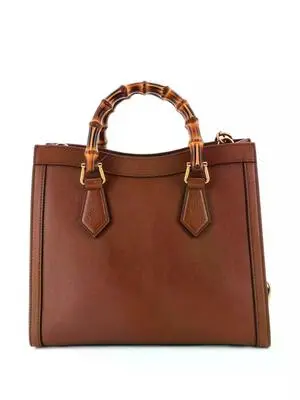 Gucci Diana Nm Bamboo Handle Leather Small Tote Bag - Brown