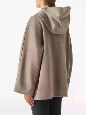 Max Mara Hooded Button-up Coat