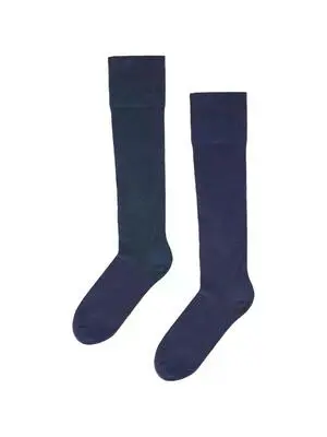 Wolford Ribbed-knit Knee-high Socks - Blue