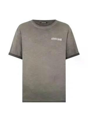 Roberto Cavalli Snake-print T-shirt - Grey