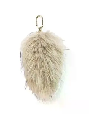 Maison Kitsuné Fox-tail Keyring - Neutrals