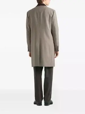 Prada Single-breasted Mohair Wool Coat