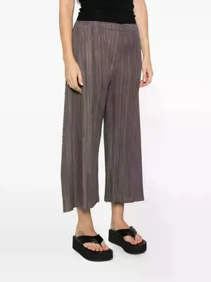 Issey Miyake Pleats Please Cropped Trousers
