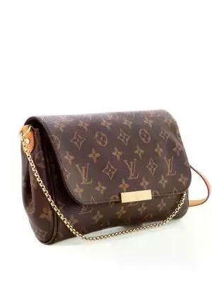 LOUIS VUITTON Favorite Handbag Monogram Canvas Mm Crossbody Bag - Brown