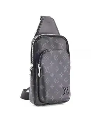 LOUIS VUITTON Avenue Sling Bag Nm Monogram Eclipse Canvas Crossbody Bag