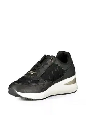 LAURA BIAGIOTTI Monogram-pattern Zip-detail Sneakers