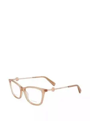 Marc Jacobs Logo-plaque Cat-eye Glasses - Neutrals