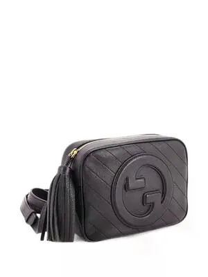 Gucci Blondie Nm Camera Shoulder Bag Diagonal Quilted Leather Small Crossbody Bag - Black