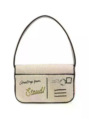 Staud Tommy Beaded Shoulder Bag - Neutrals