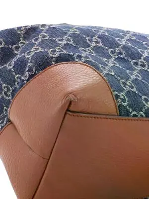 Gucci Ophidia Shopping Gg Denim Medium Tote Bag