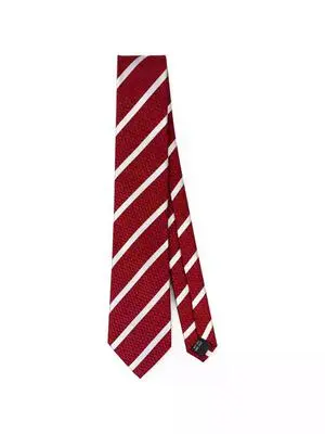 CAVENDISH Diagonal-stripe Tie - Red