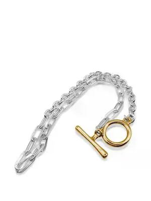 HZMER JEWELLERY Aikya Mixed-metal Toggle Necklace