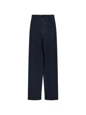 Comme Des Garçons Pinstripe-pattern Trousers - Blue