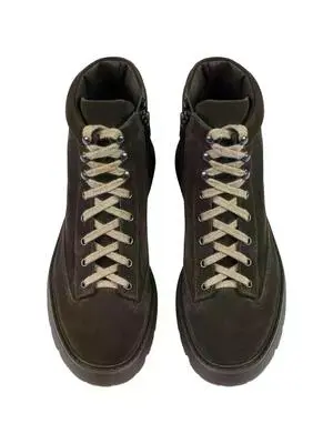 DOUCAL'S Lace-up Suede Ankle Boots