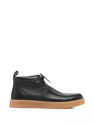 SERGIO MORETTI FIRENZE Leather Desert Boots - Black