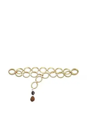 Malìparmi Chain-link Pendant Belt - Gold