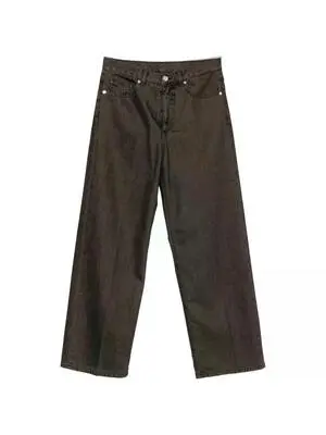 NINE:INTHE:MORNING Elsa Wide-leg Jeans - Brown