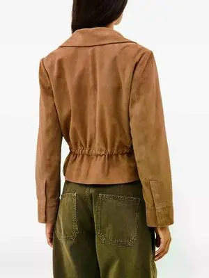 Ba&sh Manita Drawstring Suede Jacket