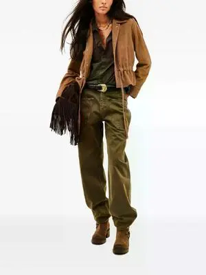 Ba&sh Manita Drawstring Suede Jacket