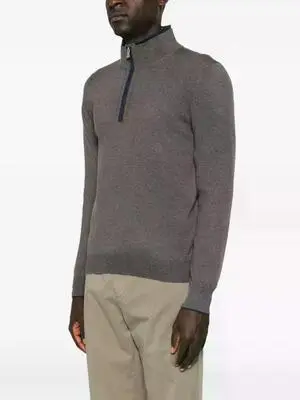 GRAN SASSO Half-zip Sweater - Grey