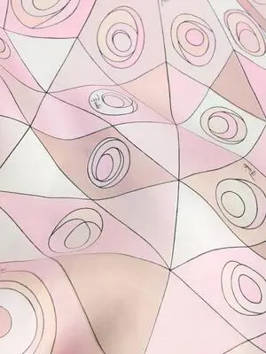 Emilio Pucci Occhi-print Silk Triangle Scarf