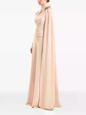 GEMY MAALOUF Embellished Feathered Dress