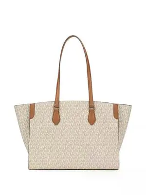 Michael Kors Monogram-print Logo-pendant Tote Bag
