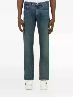 Roberto Cavalli Logo-embroidered Straight-leg Jeans - Blue