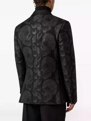 Philipp Plein Jacquard Blazer Regular Fit Skulls