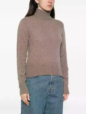 SOLOTRE Ribbed-knit Roll-neck Sweater