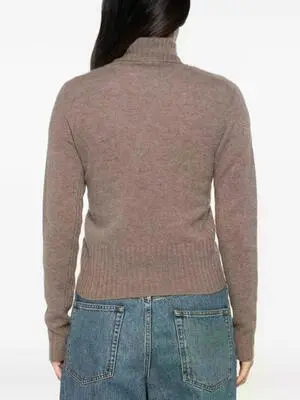 SOLOTRE Ribbed-knit Roll-neck Sweater