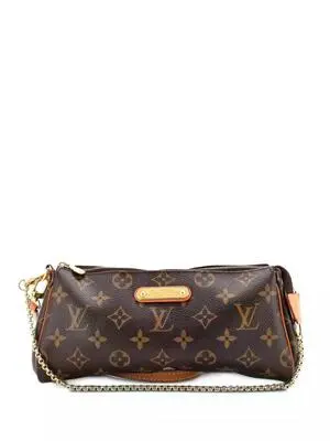 LOUIS VUITTON Eva Handbag Monogram Canvas Clutch Bag - Brown