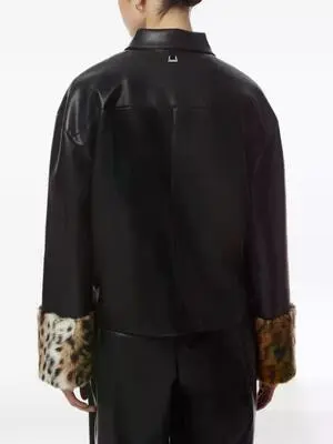 Apparis Bobbie Leopard-cuff Overshirt