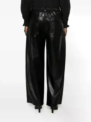 PHILIA LOFT Crinkled Wide-leg Trousers