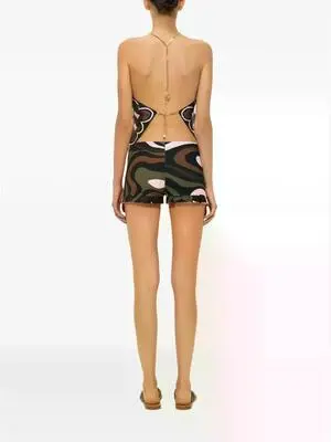 Emilio Pucci Marmo-print Jersey Shorts