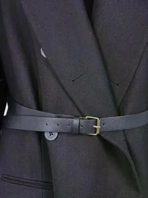 IBRIGU Belted Double-breasted Coat