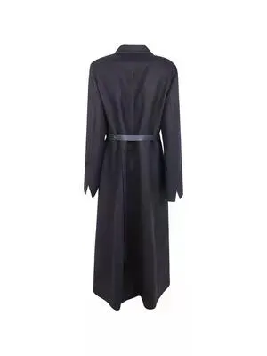 IBRIGU Belted Double-breasted Coat