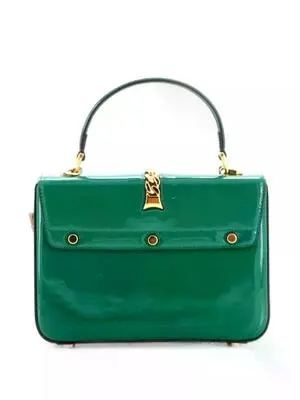 Gucci Sylvie 1969 Top Handle Bag Patent Mini Satchel