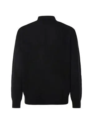 LARDINI Ribbed-knit Polo Shirt