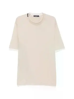 Dolce & Gabbana Layered-effect T-shirt - Neutrals
