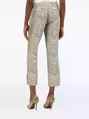 Roberto Cavalli Leopard-print Cropped Trousers