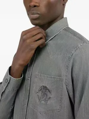 Roberto Cavalli Logo-embroidered Shirt