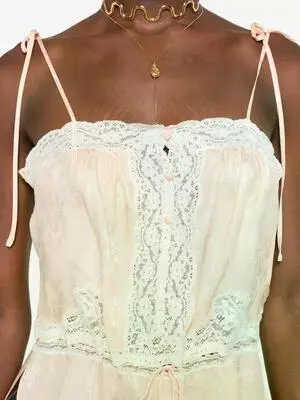 Chloé Lace-trim Floral-jacquard Top - Pink