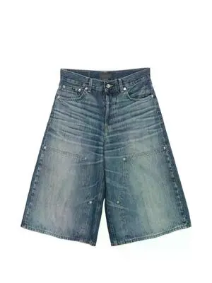 HAIKURE Legacy Short Whiskered Panelled Jeans - Blue