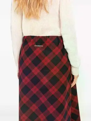SOCIETE ANONYME Vero Checked Midi Skirt