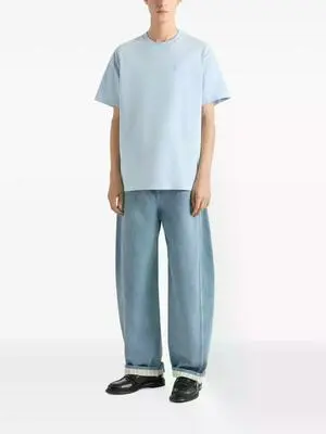 Givenchy T-shirt In Cotton With Paris Gros Grain
