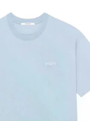 Givenchy T-shirt In Cotton With Paris Gros Grain